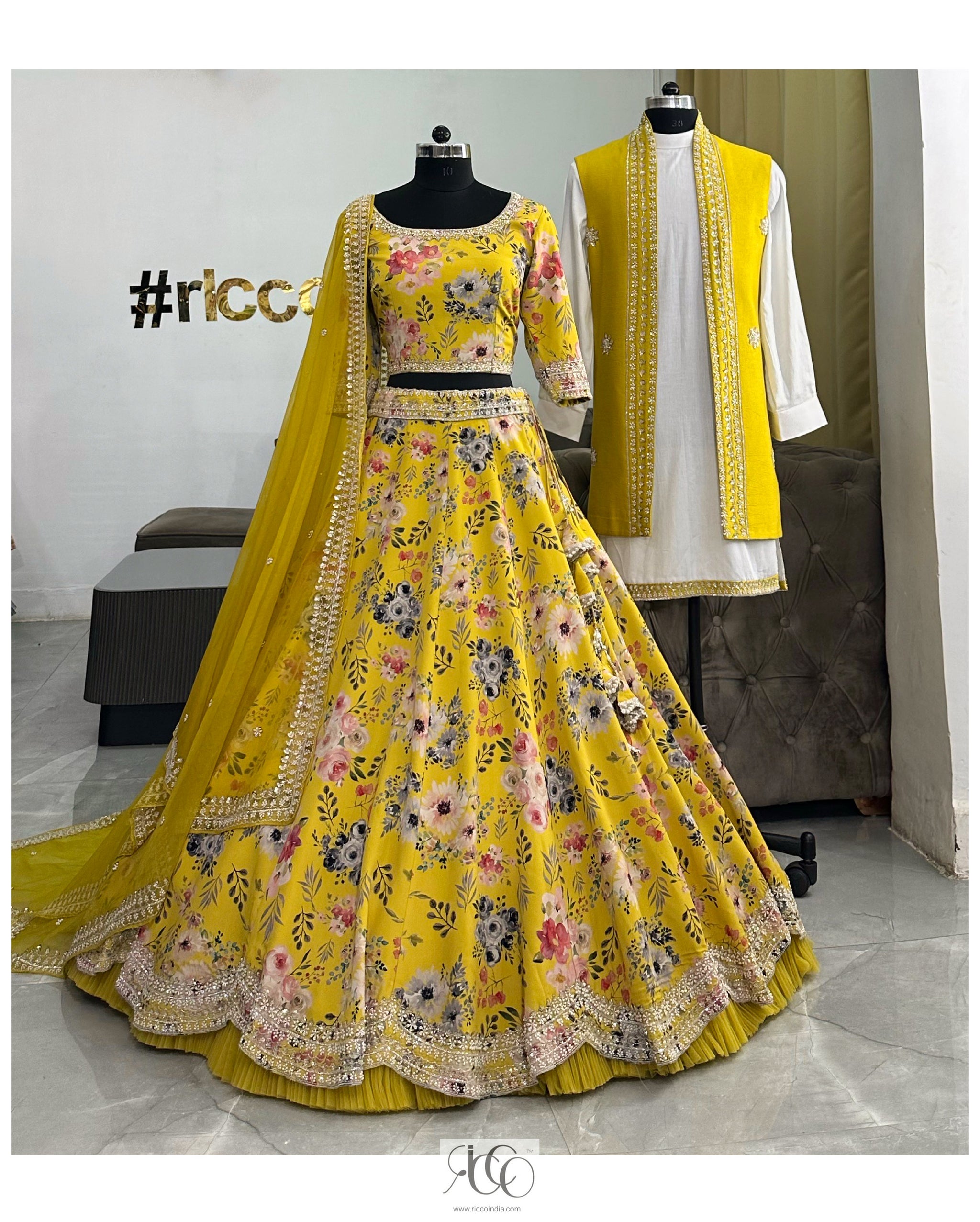 GREEN LEHENGA – Ricco India